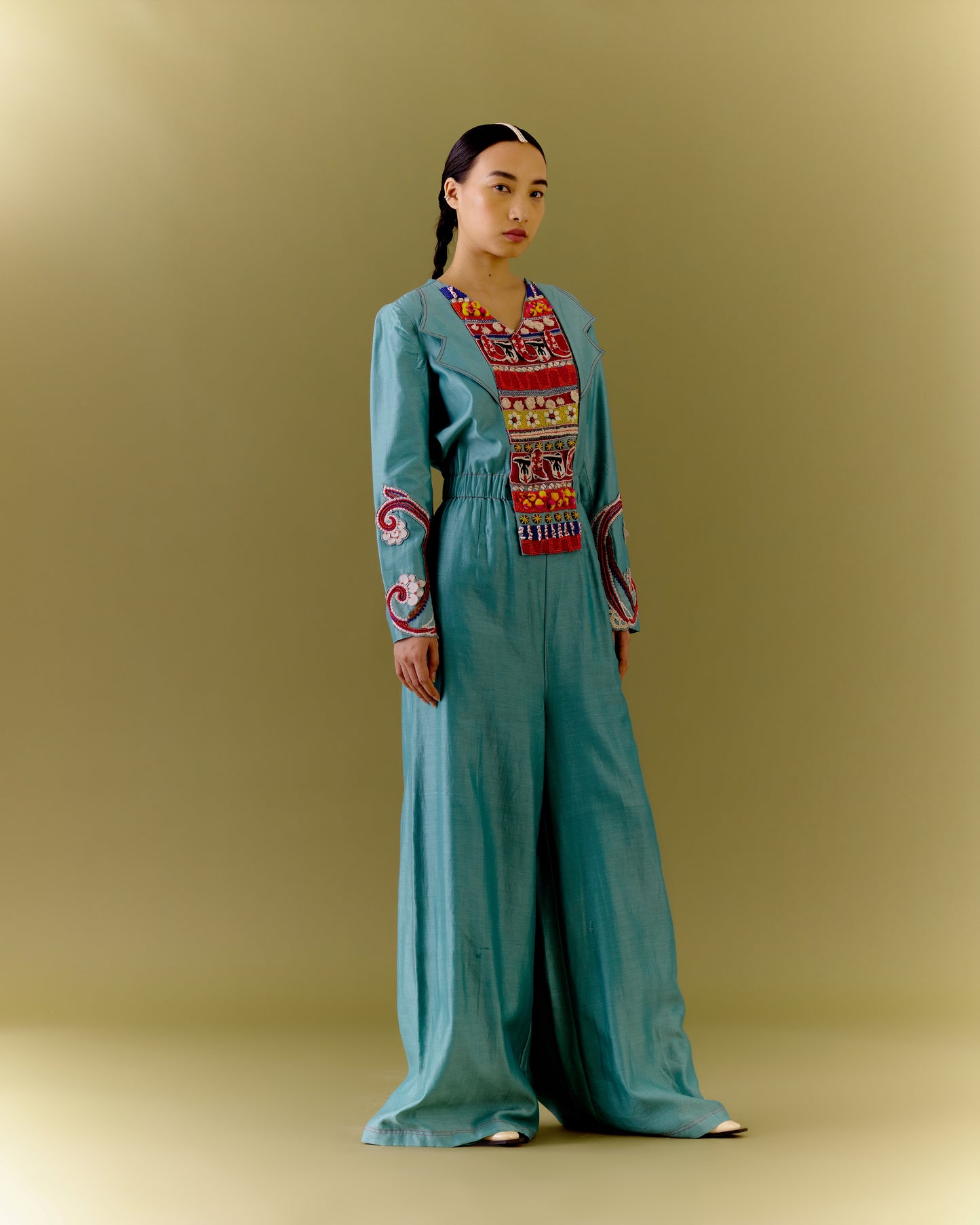 RODEO JUMPSUIT SAGE – Nandita Bist Clothing