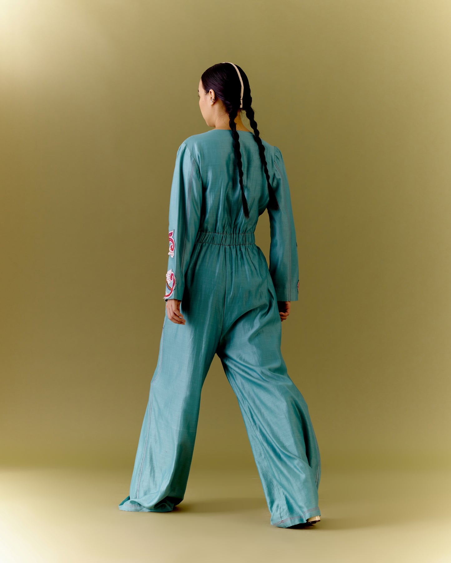 RODEO JUMPSUIT SAGE – Nandita Bist Clothing